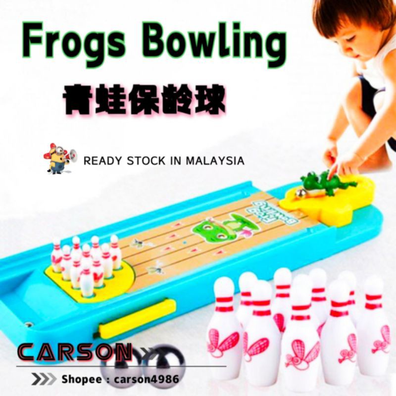 Frogs bowling family party board games 青蛙保龄球桌游 | Shopee Malaysia
