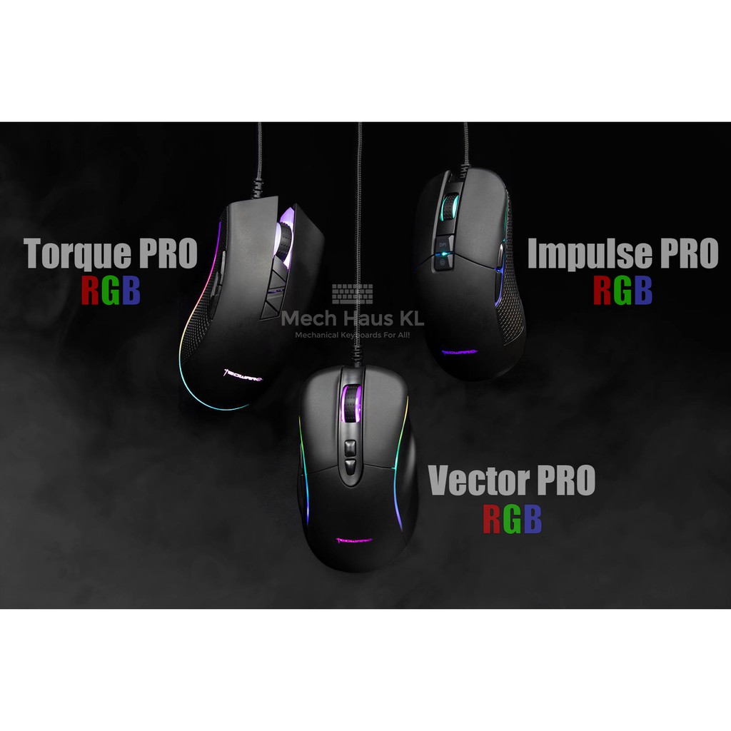 [27.3 RDY] Tecware Torque PRO Vector PRO Impulse PRO FLAGSHIP RGB MOUSE ...