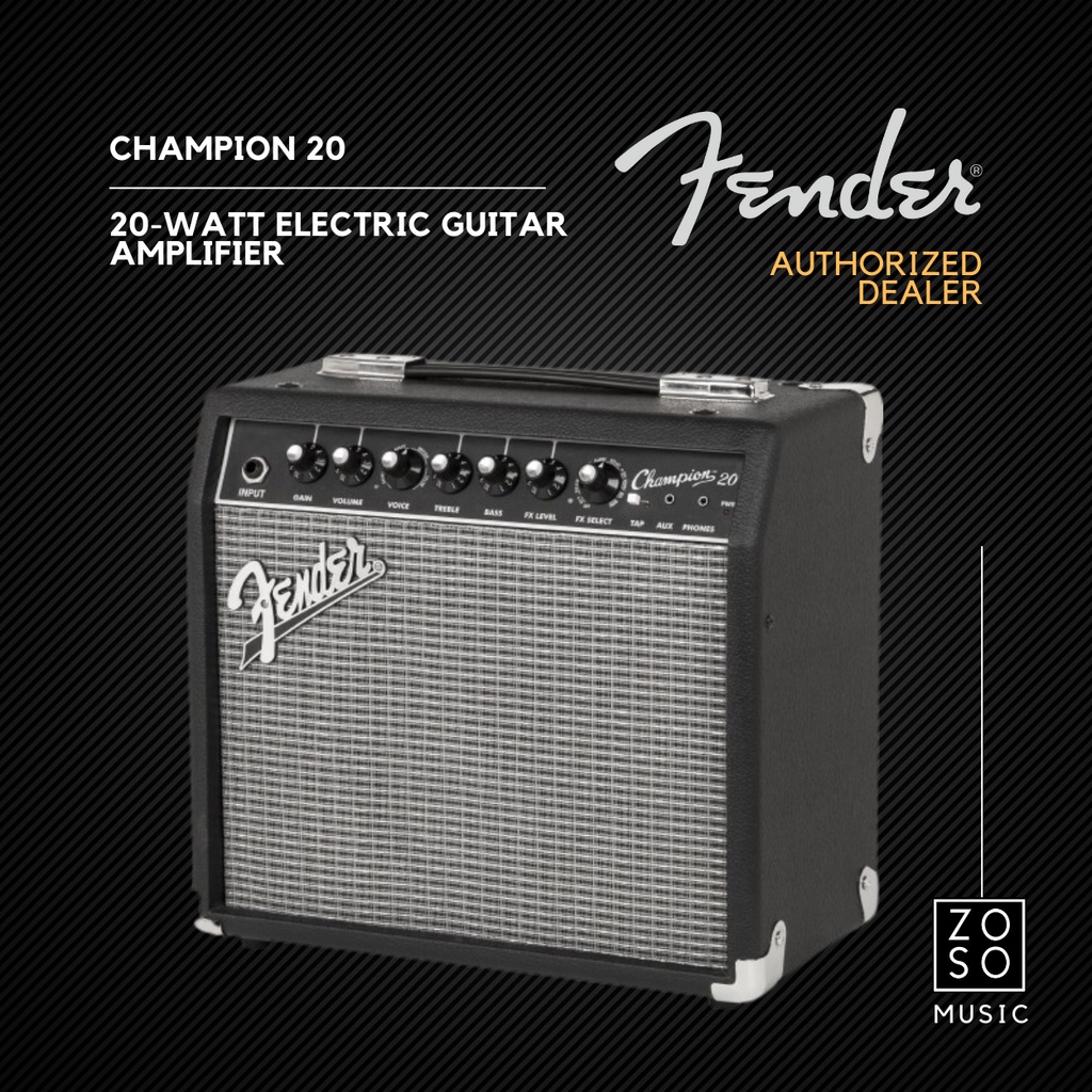 FENDER CHAMPION 20 ELECTRIC GUITAR COMBO AMP (20 WATTS) (FENDER ...