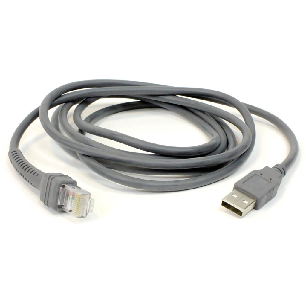 Ready stock* 2M Symbol Barcode Scanner USB Cable LS1203 LS2208 LS4208 ...