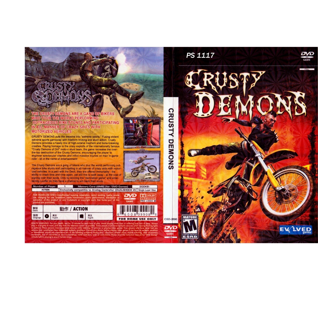 PS2 GAME COLLECTION CRUSTY DEMONS | Shopee Malaysia