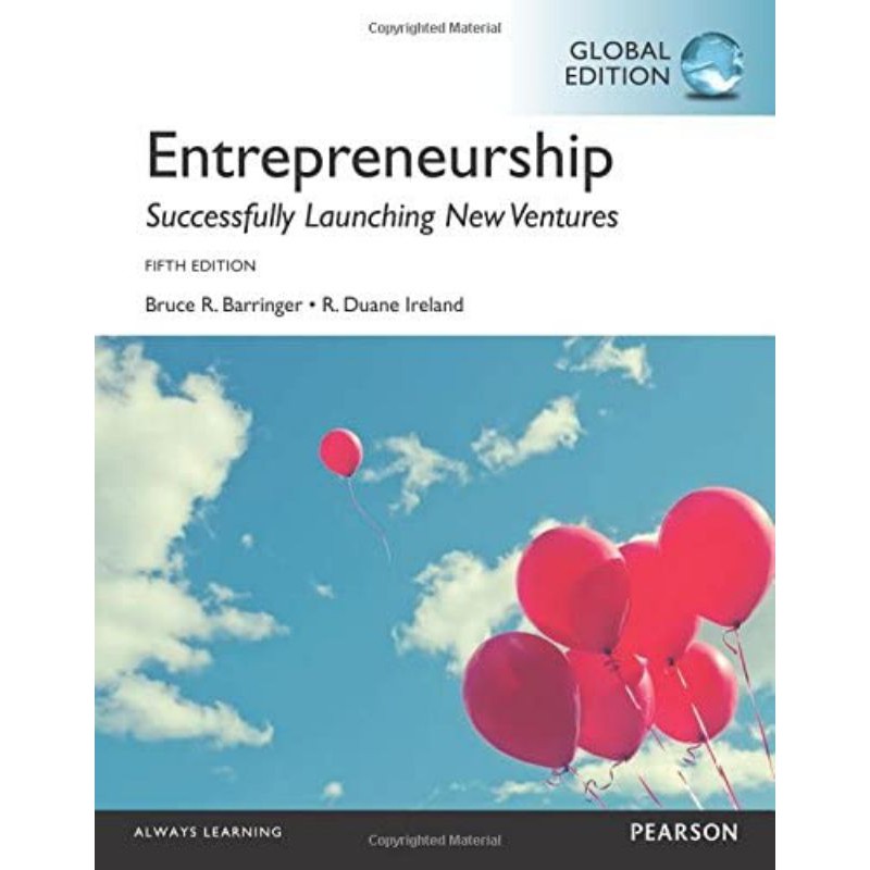 ENTREPRENEURSHIP Successfully Launching New Ventures 5th Edition Brand ...