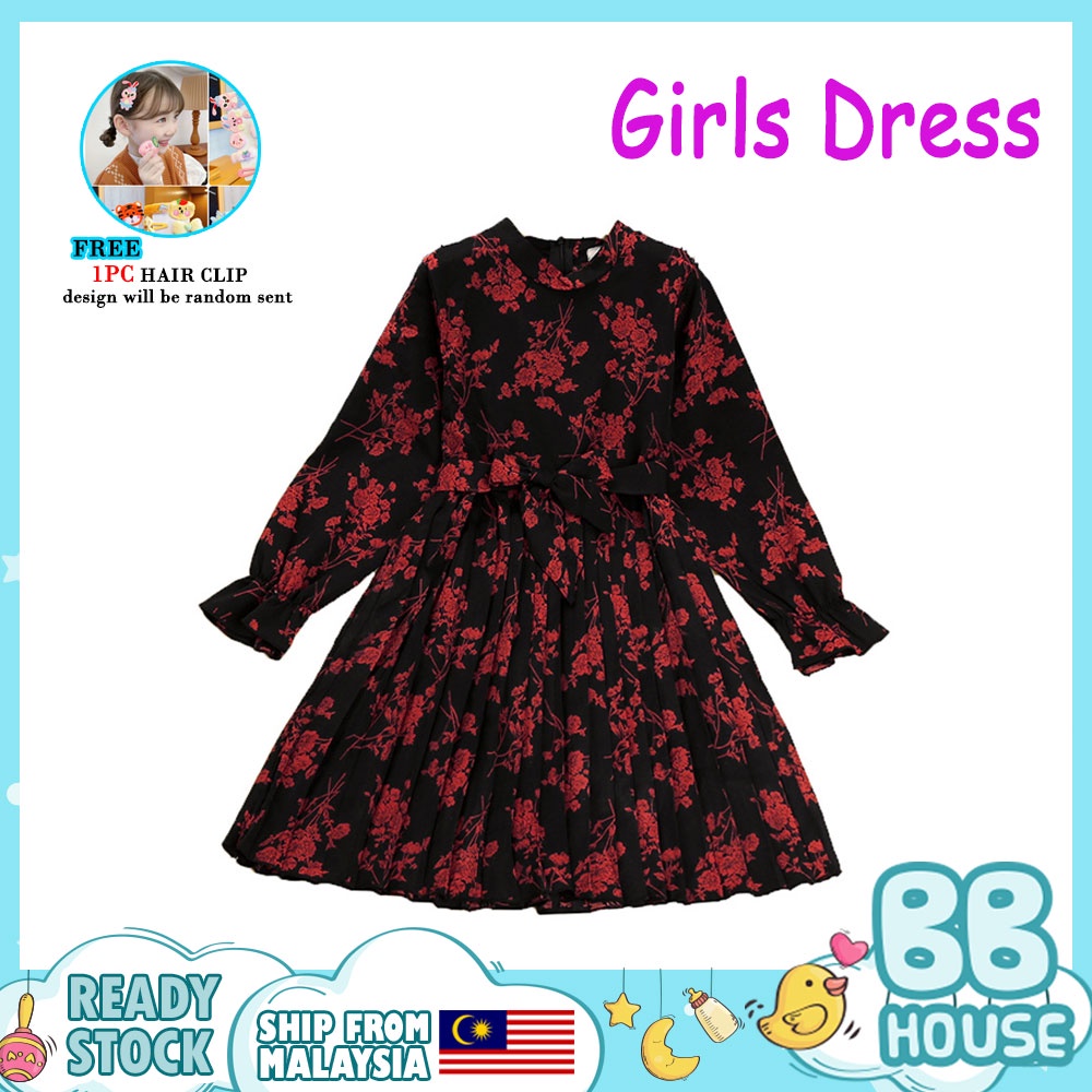 Korean Fashion Style Girl Perempuan Budak Dress Gaun Children Kids Baby ...