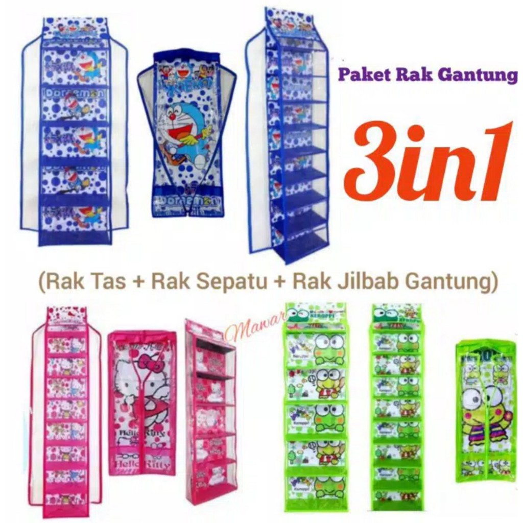 Shoe RACK HIJAB RACK BAG RACK ZIPPER shoe rack one set | Shopee Malaysia