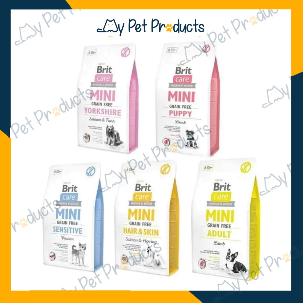 BRIT CARE MINI DOG FOOD 7KG [ASSORTED TYPES] - LOCAL SELLER | Shopee ...