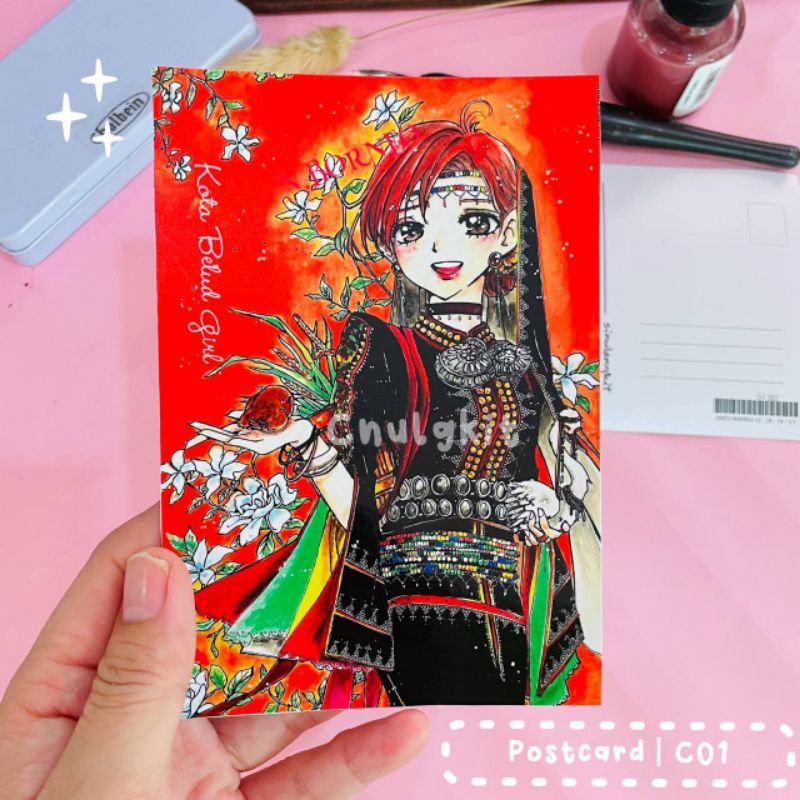 Malaysia, Sabahan (Borneo) Stamp Poscard Series Ethnicity C01 (READY ...