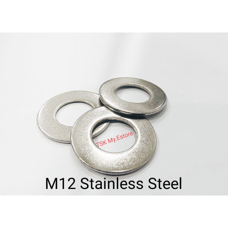 M12 Flat Washer ( Stainless Steel 304 ) | Shopee Malaysia