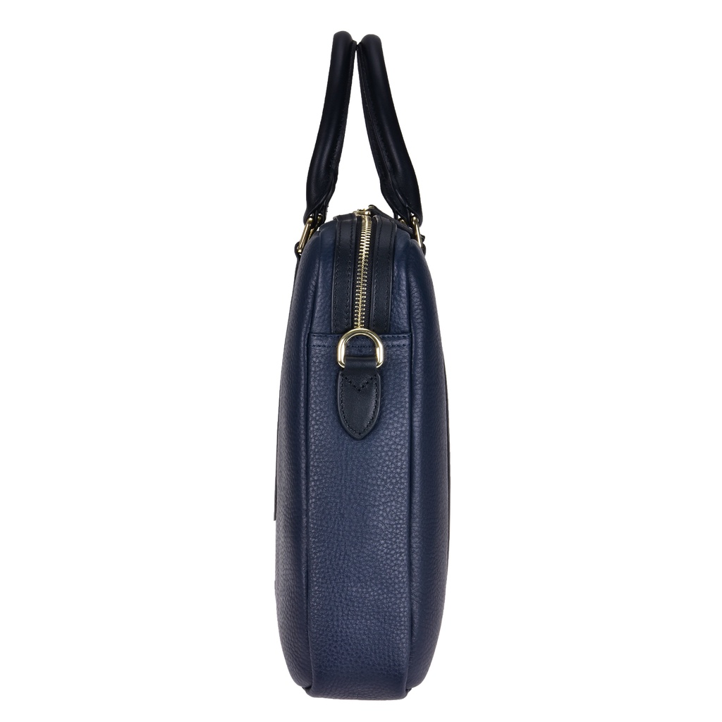 Charles Berkeley DURHAM Genuine Leather Briefcase Laptop Bag Document ...