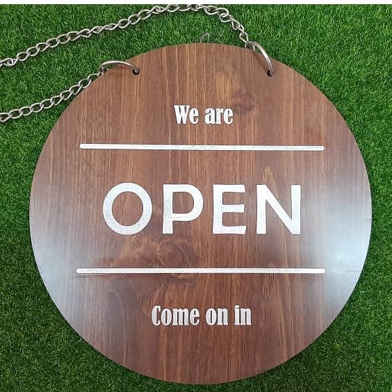 Sign Open Close Indoor signage Papan Tanda Buka Dan Tutup | Shopee Malaysia