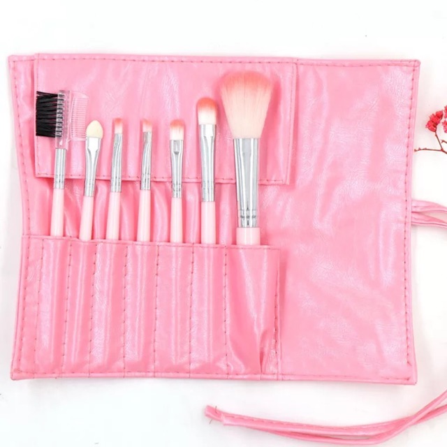 Brush Set 7pcs berus makeup 🔥READY STOCK🔥Pink Merah Jambu | Shopee Malaysia