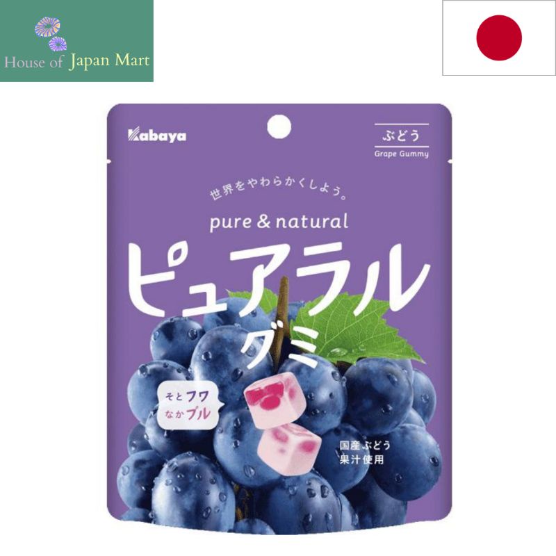 Kabaya 日本進口 高顏值零食 夾心水果軟糖 Japan Gummy - Grape | Shopee Malaysia