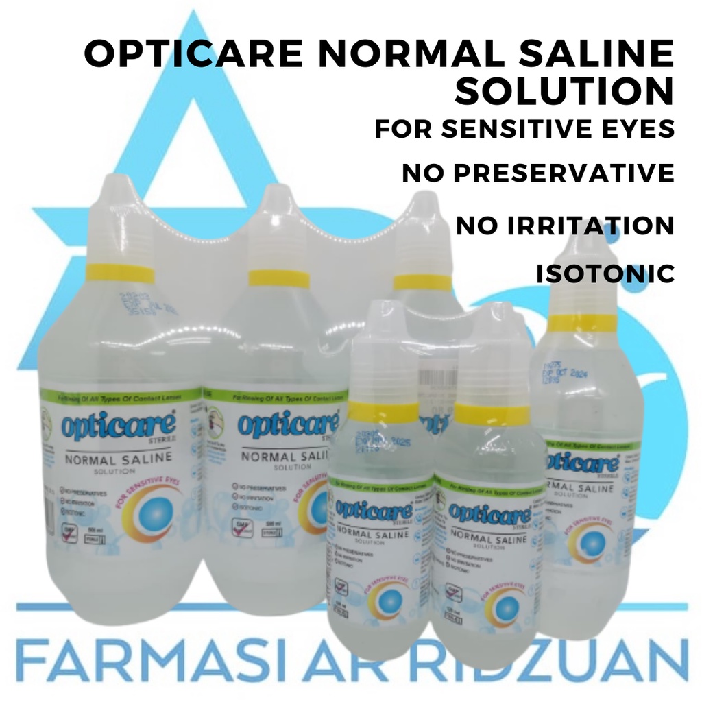 Opticare Sterile Normal Saline Solution | Shopee Malaysia