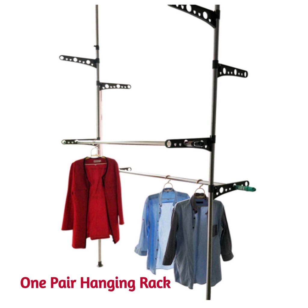 { Lelong Besar }Hanging racks 8 Wings + 2 Crossbar Double Stainless ...