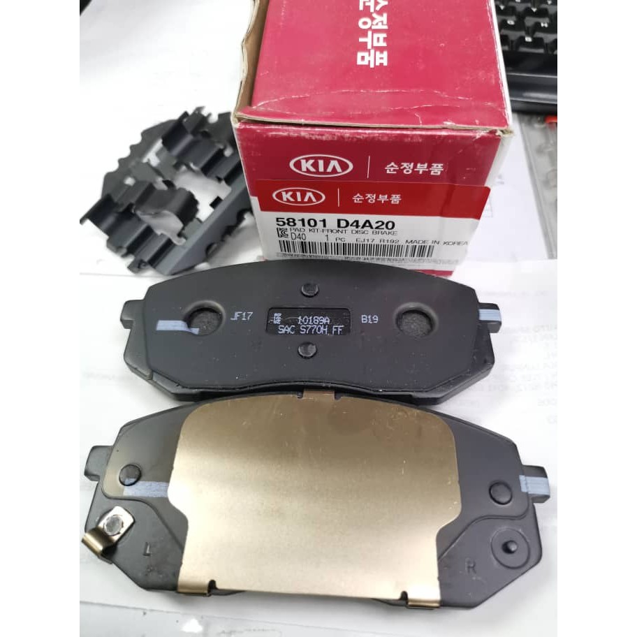 DISC BRAKE PAD FRONT (GENUINE PARTS) KIA OPTIMA K5 GT 2018- > 58101 ...
