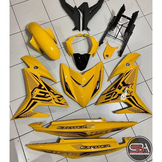 COVER SET Y15ZR V1 V2 EXCITER THAI 2021 YELLOW TANAM COVERSET PREMIUM ...