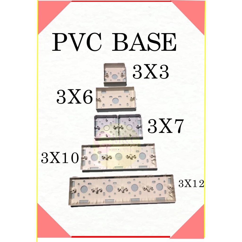 PVC Box Surface Type Nut Box/ Electrical Box/PVC BOX /PVC BASE 3x3 ...