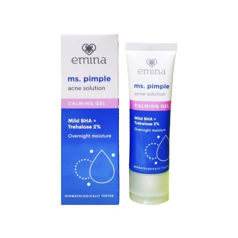 New! Emina Ms Pimple Acne Solution Calming Gel 20ml | Shopee Malaysia