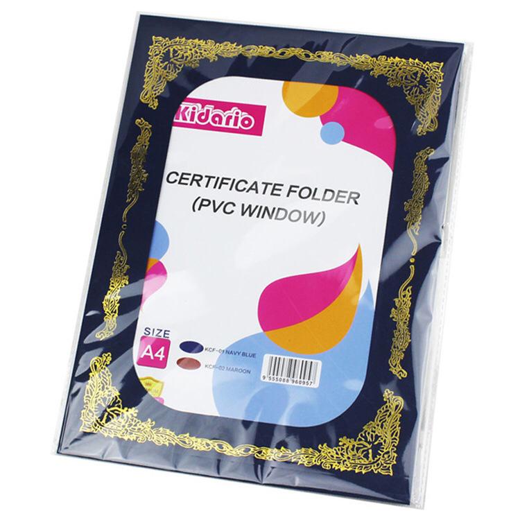 A4 CERTIFICATE FOLDER ( PVC COVER WINDOW) / KAD SIJIL A4 / SIJIL FILE ...