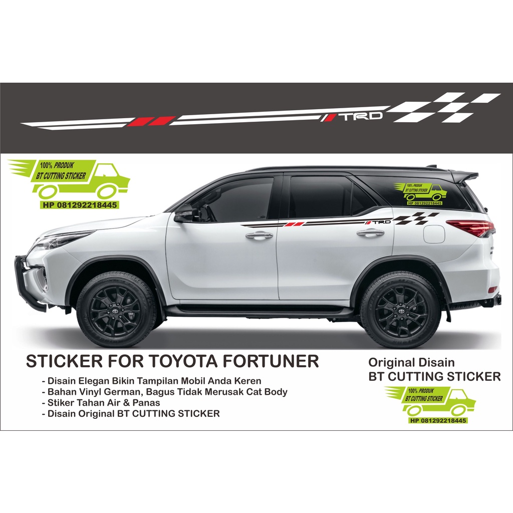 Car sticker toyota fortuner sticker fortuner Car list sticker toyota ...