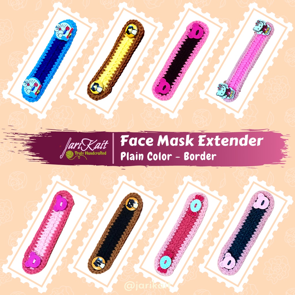Kids 10cm Face Mask Extender Connector Adapter Handmade Crochet by ...