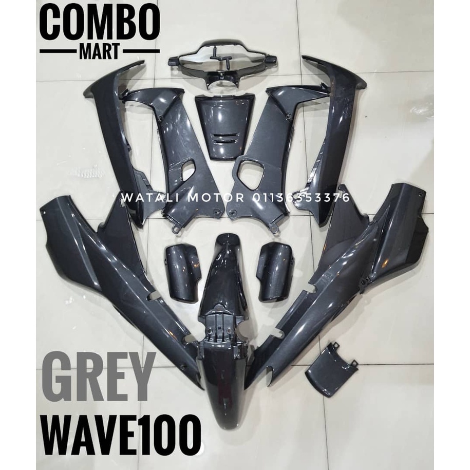 COMBO SET HONDA WAVE 100 / W100 COVER SET *FREE BODY STICKER * | Shopee ...