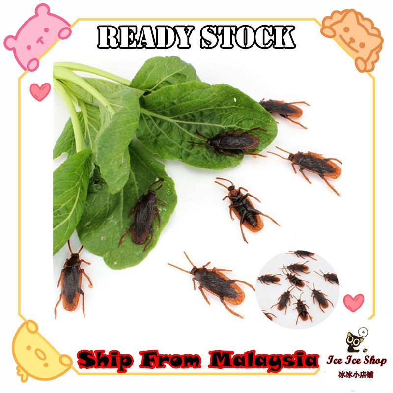 [Ice Ice Shop] 1pc Prank Funny Trick Joke Special Lifelike Roach Fake ...