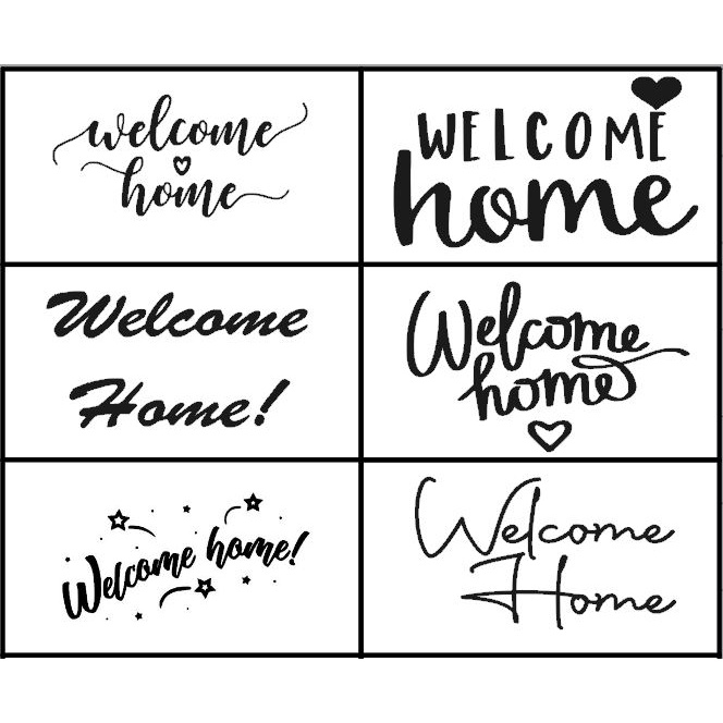 STICKER WELCOME HOME - 4X6 INCH FOR 10 INCH BALLOON | Shopee Malaysia