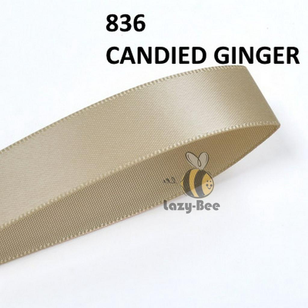 IVORY CREAM BROWN 5Meter 2.5cm 3.8cm 5cm Premium Quality Double Face ...