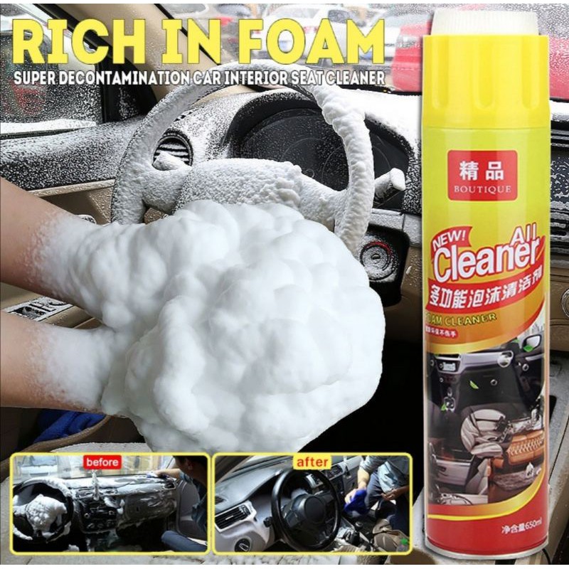 Multipurpose Home/Car Cleaner Foam 650ml | Shopee Malaysia