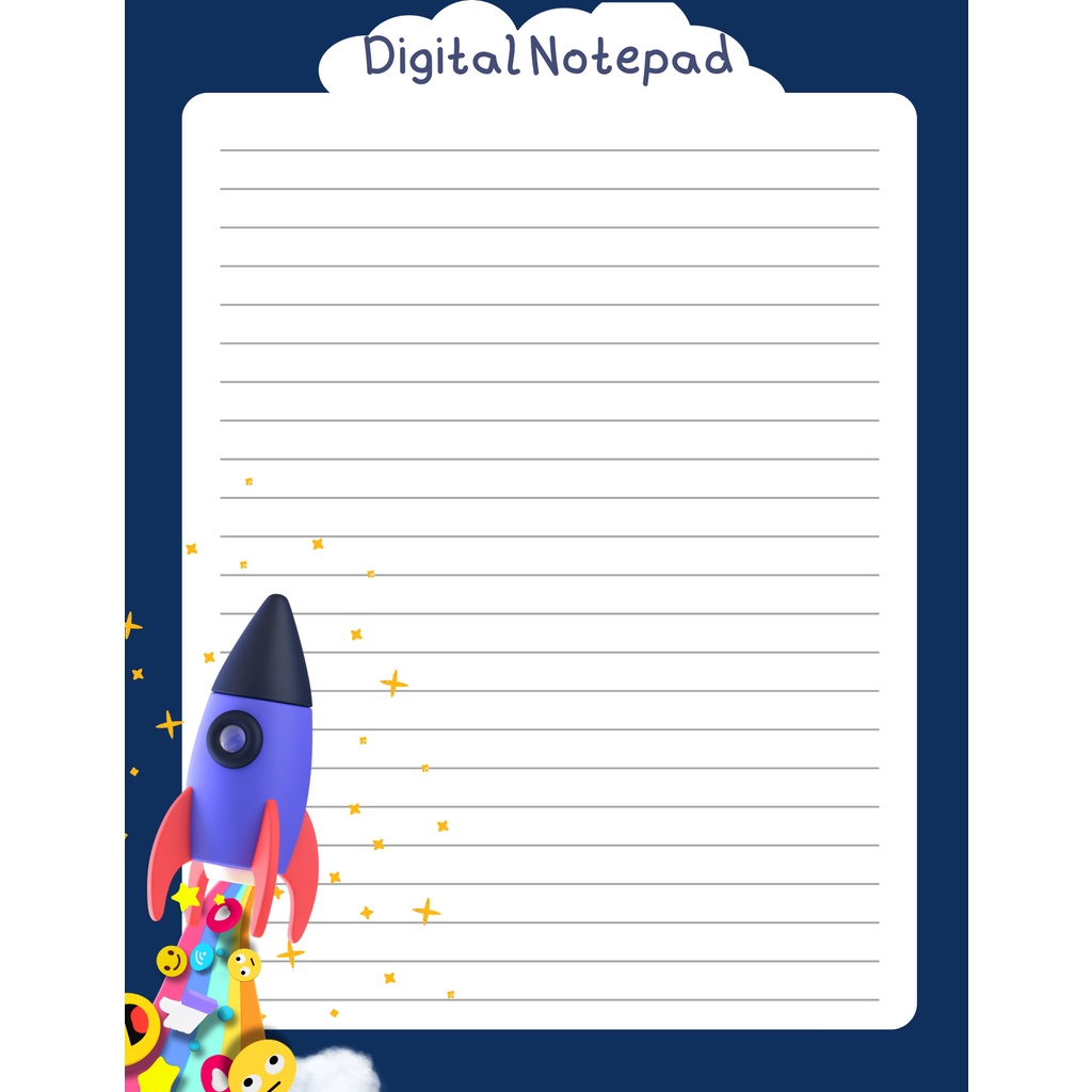 Notepad Rocket [Printable] | Shopee Malaysia