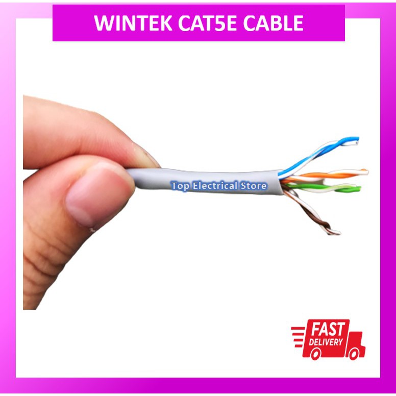 WINTEK CAT 5E NETWORK CABLE 4PAIRS UTP CABLE X3 SERIES (PER METER ...