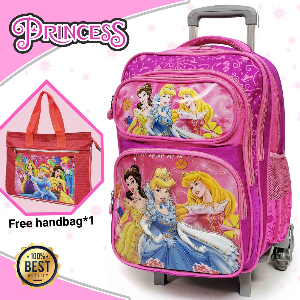6 Wheel Trolley Bag Trolley Princess | Shopee Malaysia
