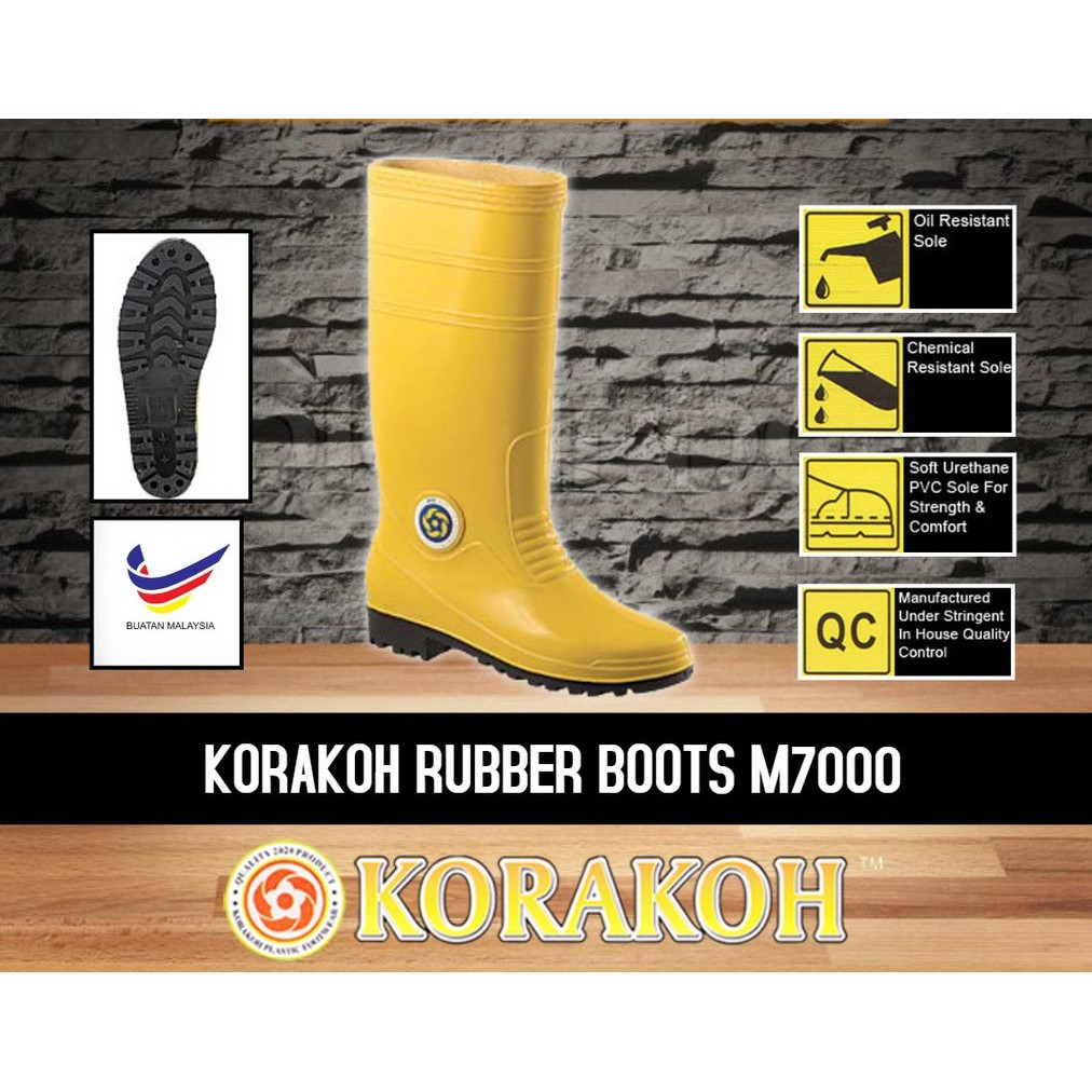 KARAKOH M7000 Rubber Boots/ KASUT BOOT GETAH | Shopee Malaysia