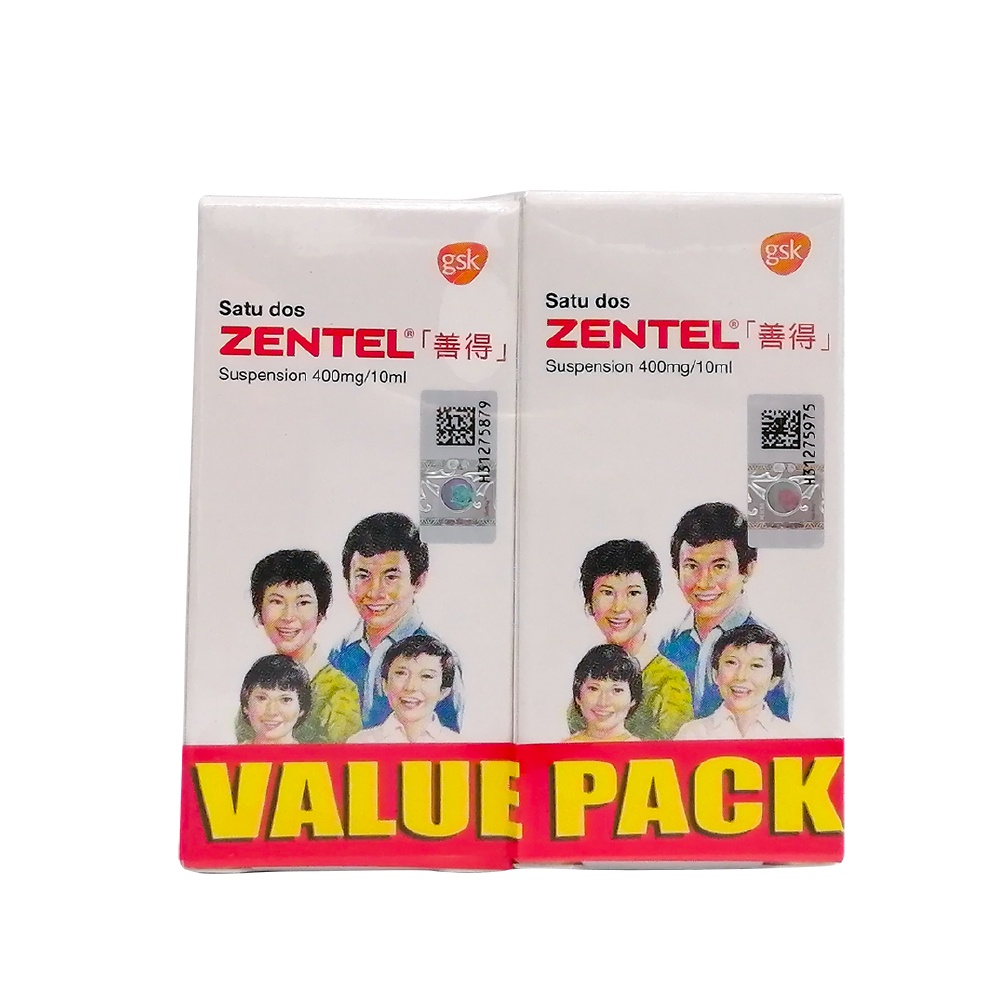 Zentel Suspension 200Mg/5Ml 10Mlx2 (Value Pack) | Shopee Malaysia