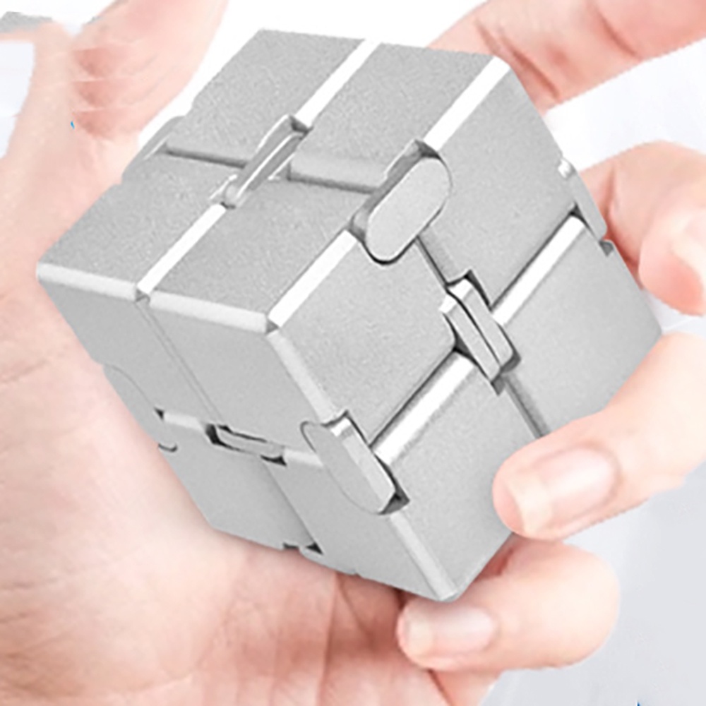 Antistress Infinite Cube Aluminum Alloy Infinity Cube Office Flip Cubic ...