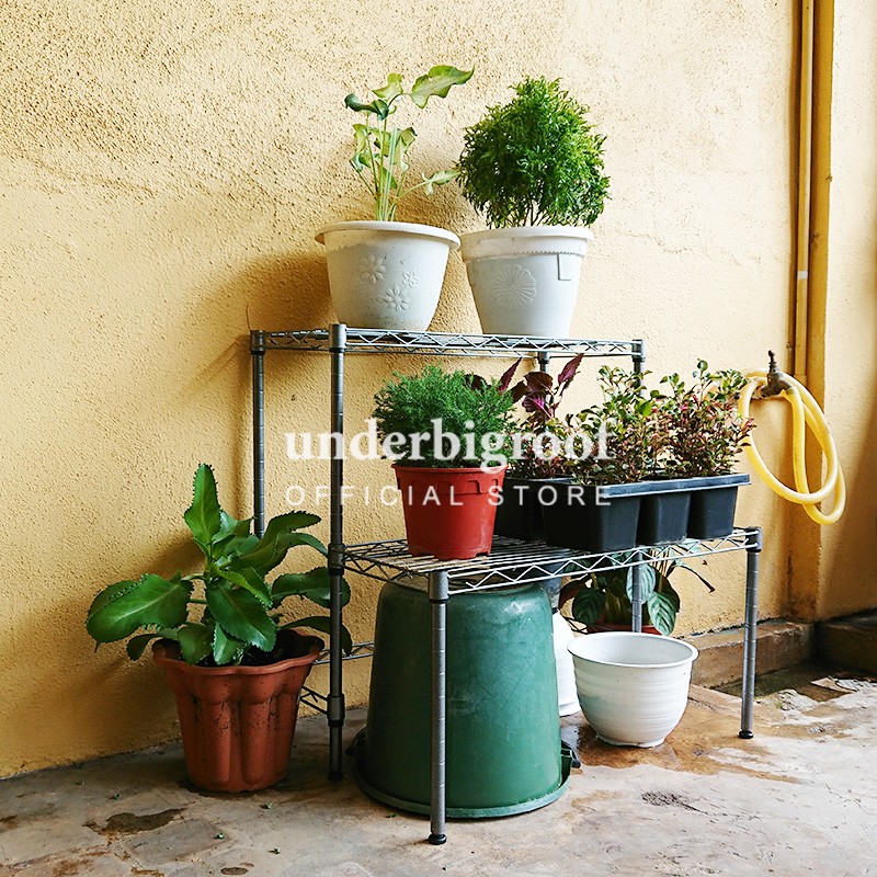 FlexC Multipurpose 2 3 Tier Rack Plantation Rack Rak Pasu Bunga Rak ...