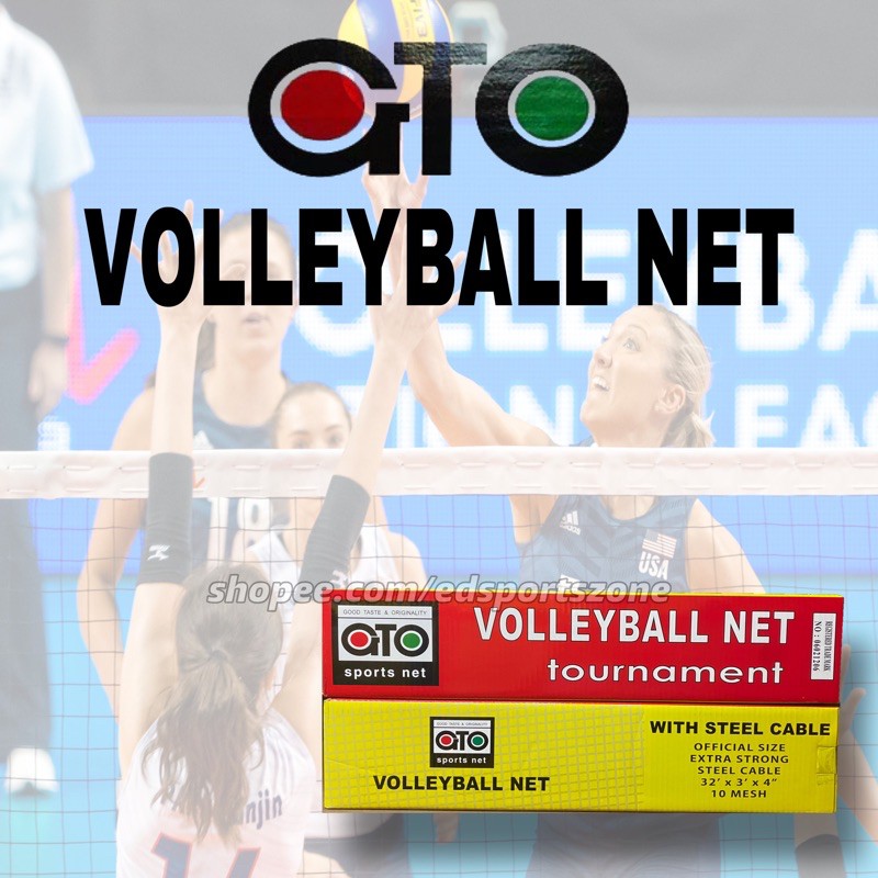 GTO Net Volleyball Net All Level Jaring Bola Tampar Pertandingan ...