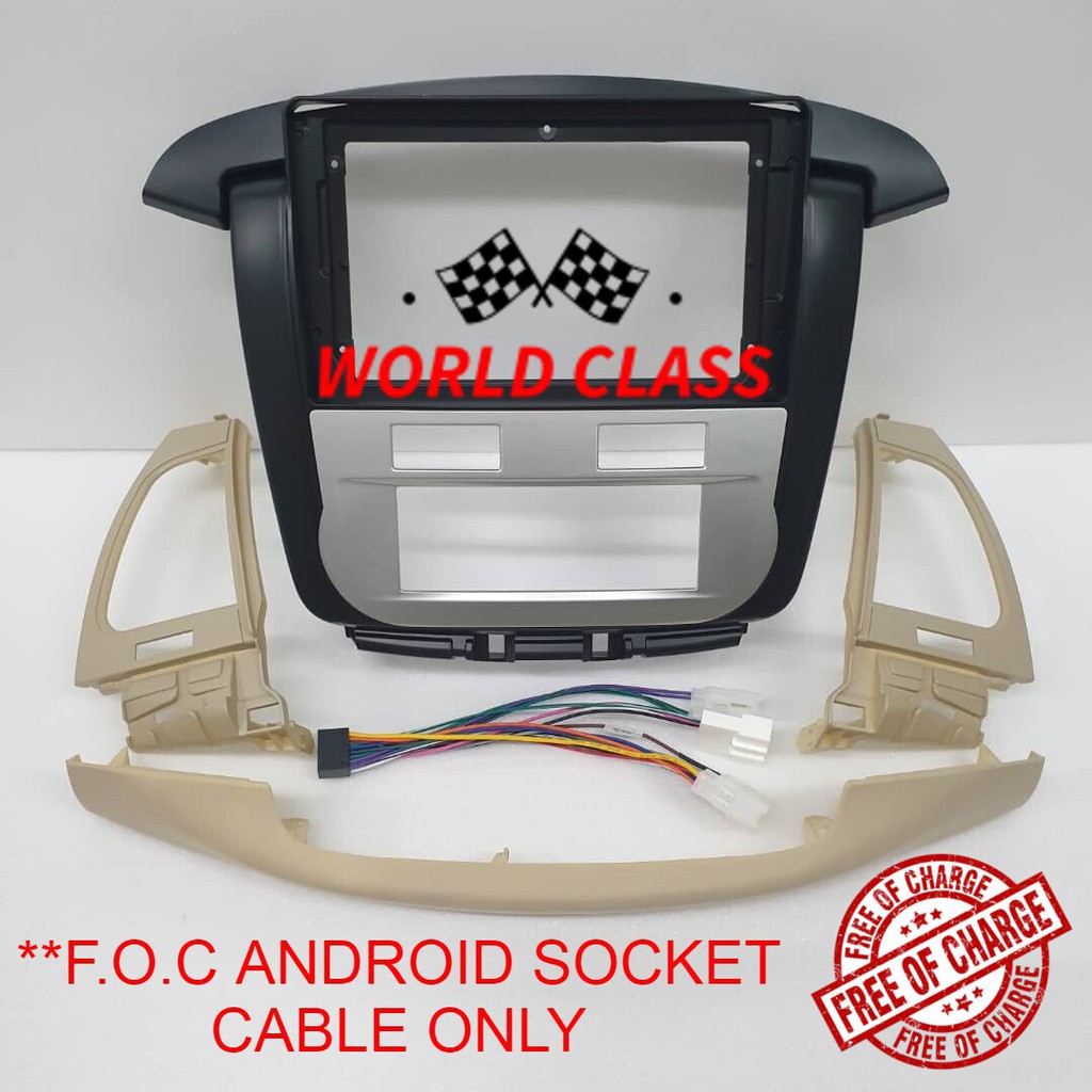 TOYOTA INNOVA AUTO AIRCOND 2007-2010 9" ANDROID CASING (FREE PLUG AND ...