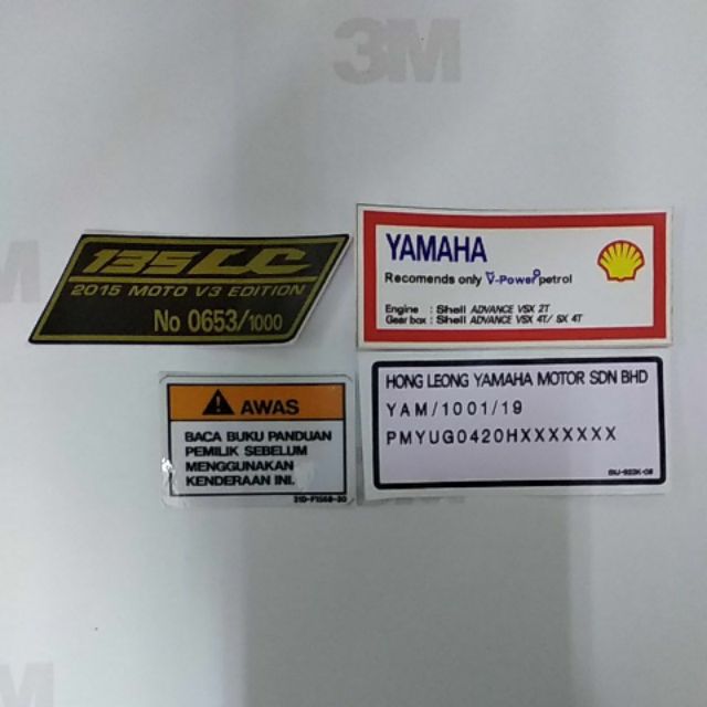 Sticker Yamaha Ori(Sticker 135LC Yamaha Shell Sticker Awas Ori Arm ...