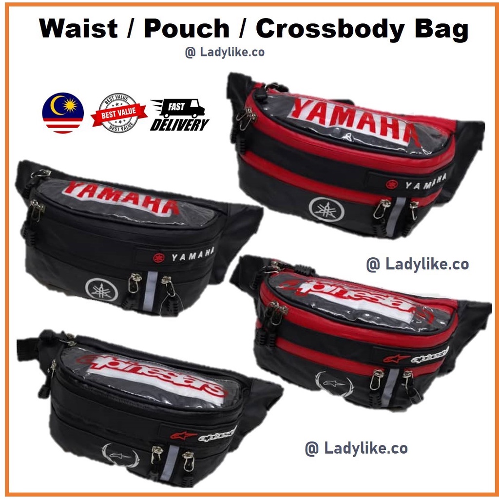 WATERPROOF Shoulder Bag Beg Lelaki Waist Bag Pouch Bag Motor Riders ...