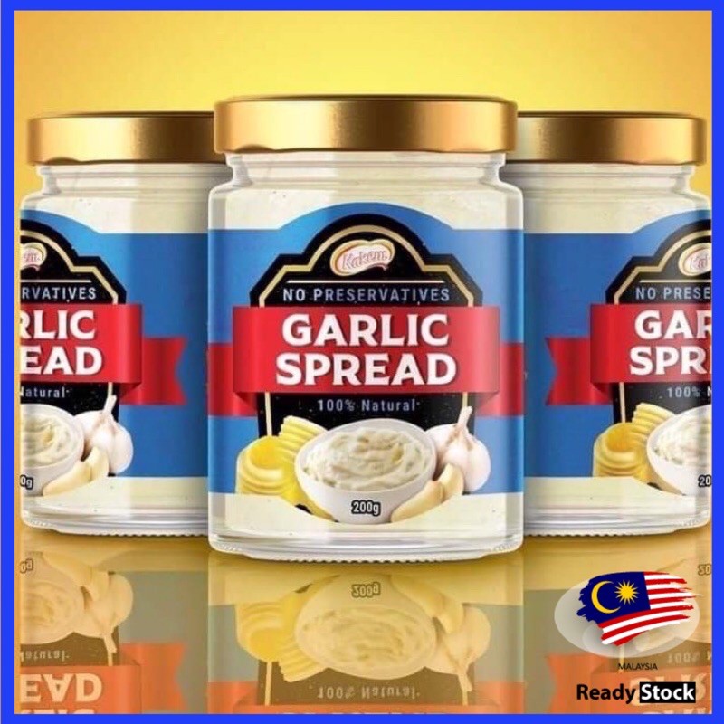 GARLIC SPREAD HOMEMADE Sauce Garlic 100% Halal sos bawang putih VIRAL ...