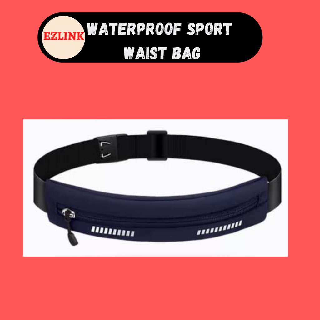 Waterproof Slim Running Bag Jogging jugging Belt Cycling Waist Pouch ...