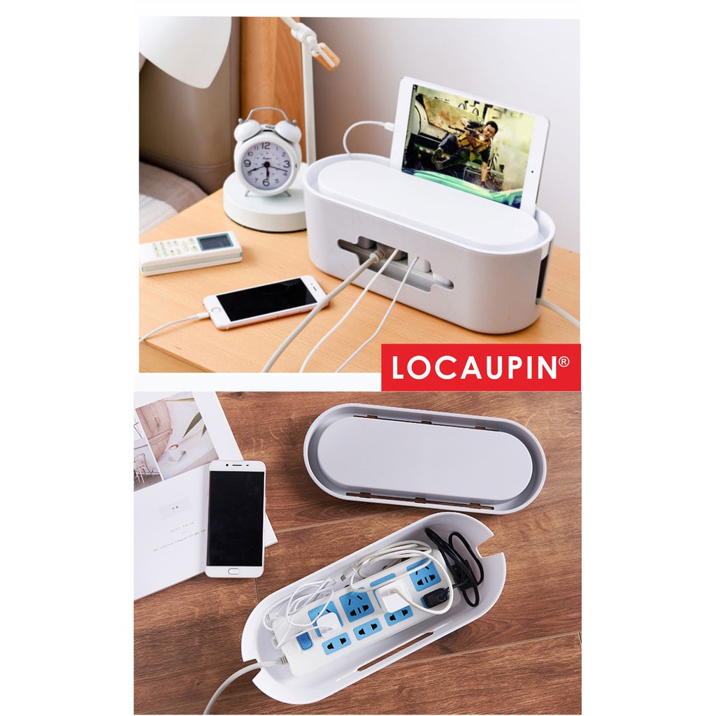 Kotak Simpan/Susun Wayar kabel Extension Plug Socket Storage Box Cable ...