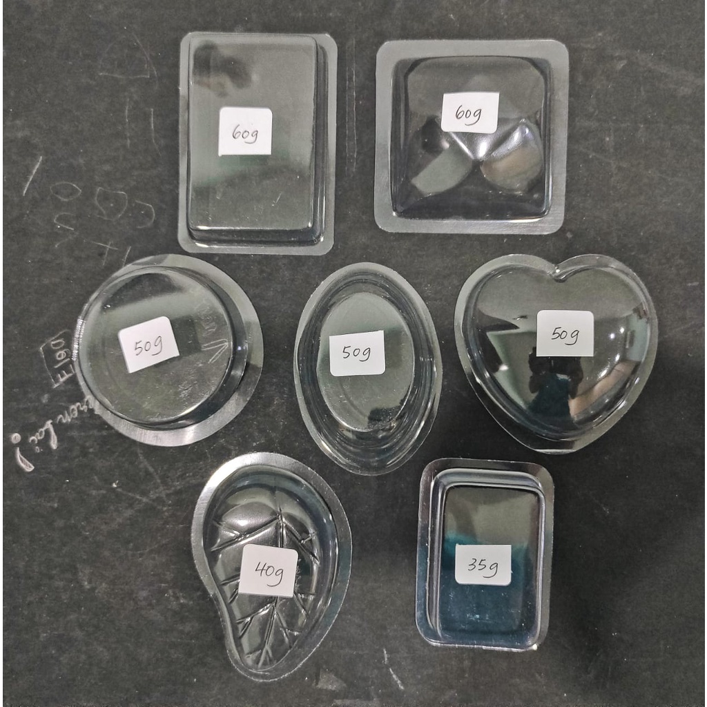 Heart Oval Square Round shape PVC soap mold /mould Acuan Sabun ...