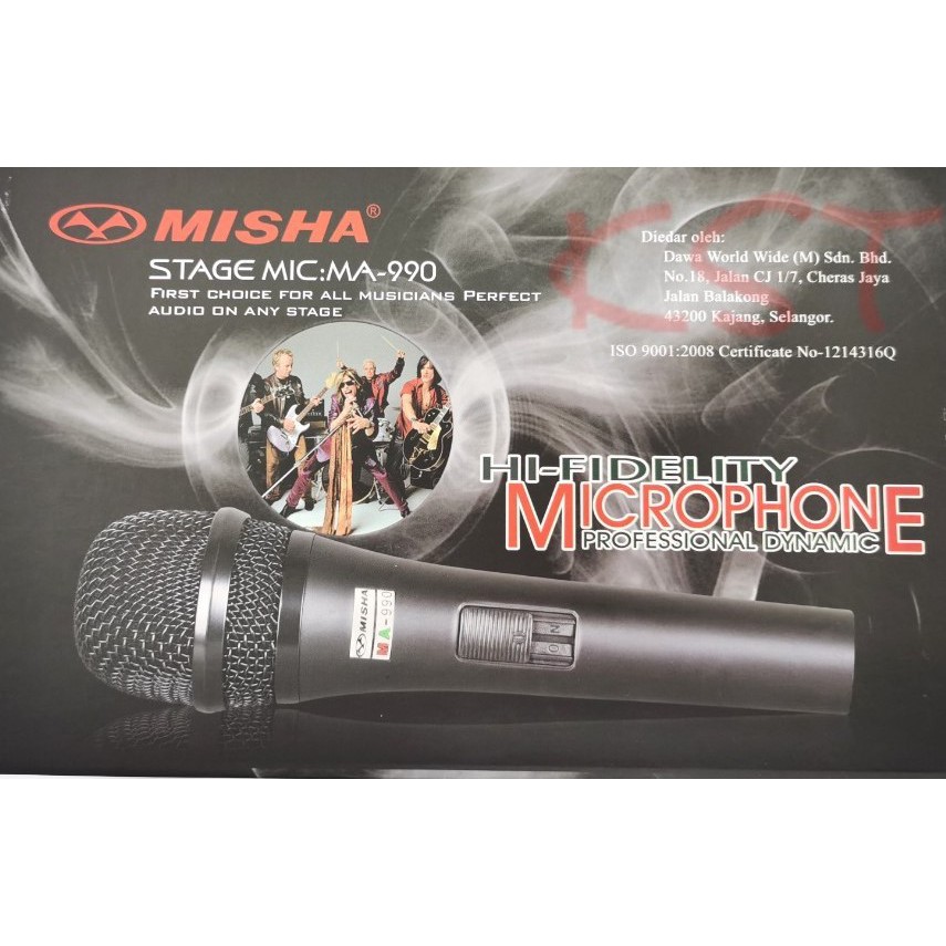 💥Free Bubble Wrapping💥 Misha Professional Vocal Microphone MA-990 ...