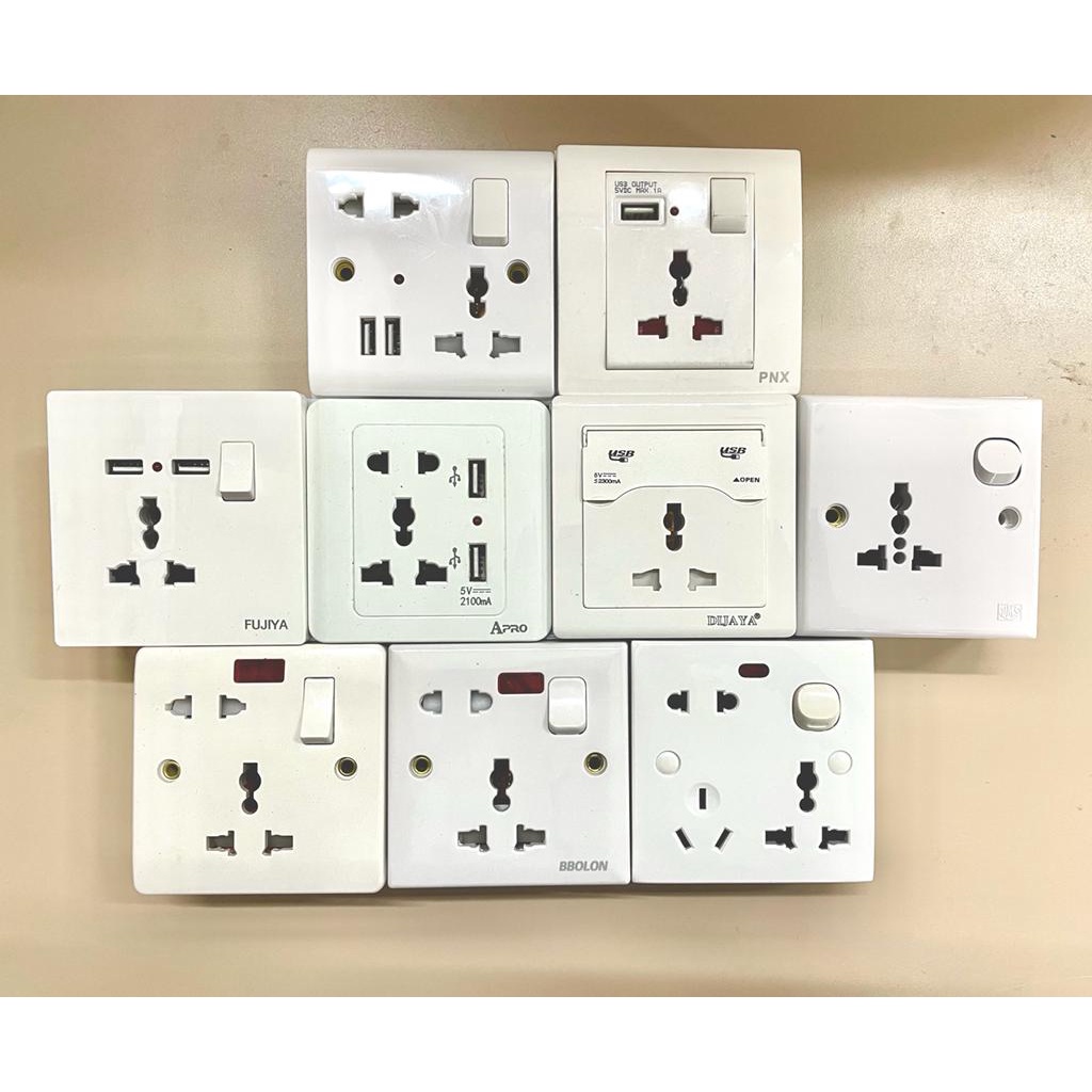 🔷CLEAR STOCK🔷 MULTI SWITCHES 13A Switch Socket Suis Dinding Universe ...