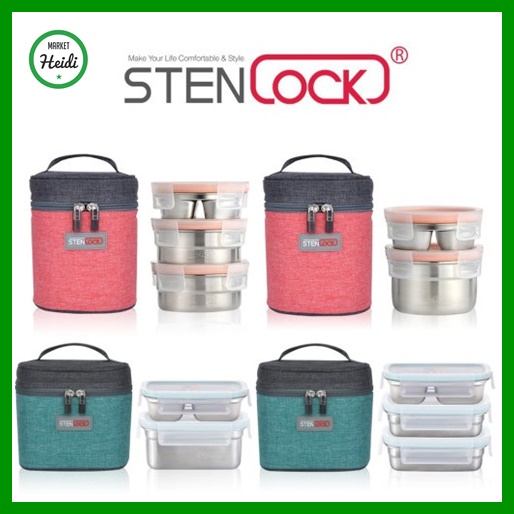 [STENLOCK☆KOREA] Stenlock Lunch Box Set Food Storage Setstainless steel lunch box food storage ...