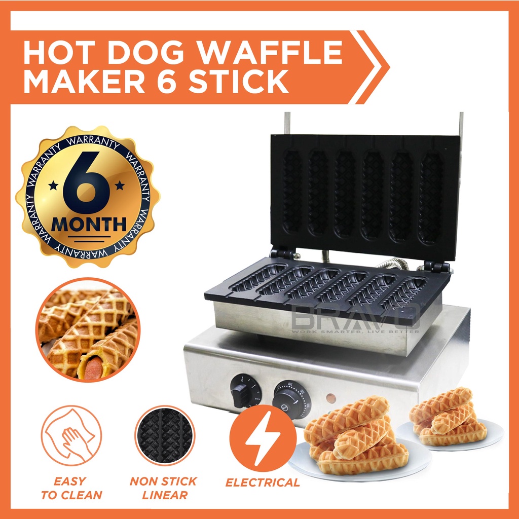 Hotdog Waffle Maker Sausage Waffle Maker Waffle Stick Maker Dapur ...