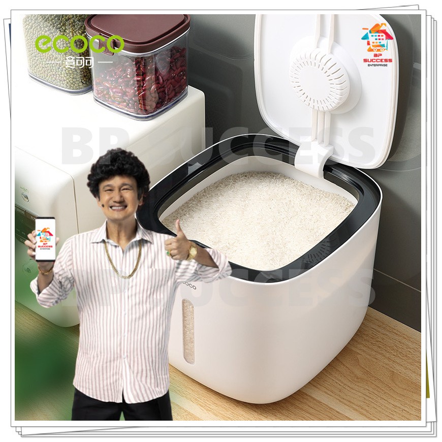 ECOCO Rice Storage Container Box Bekas Beras Rice Box 10kg | Shopee ...