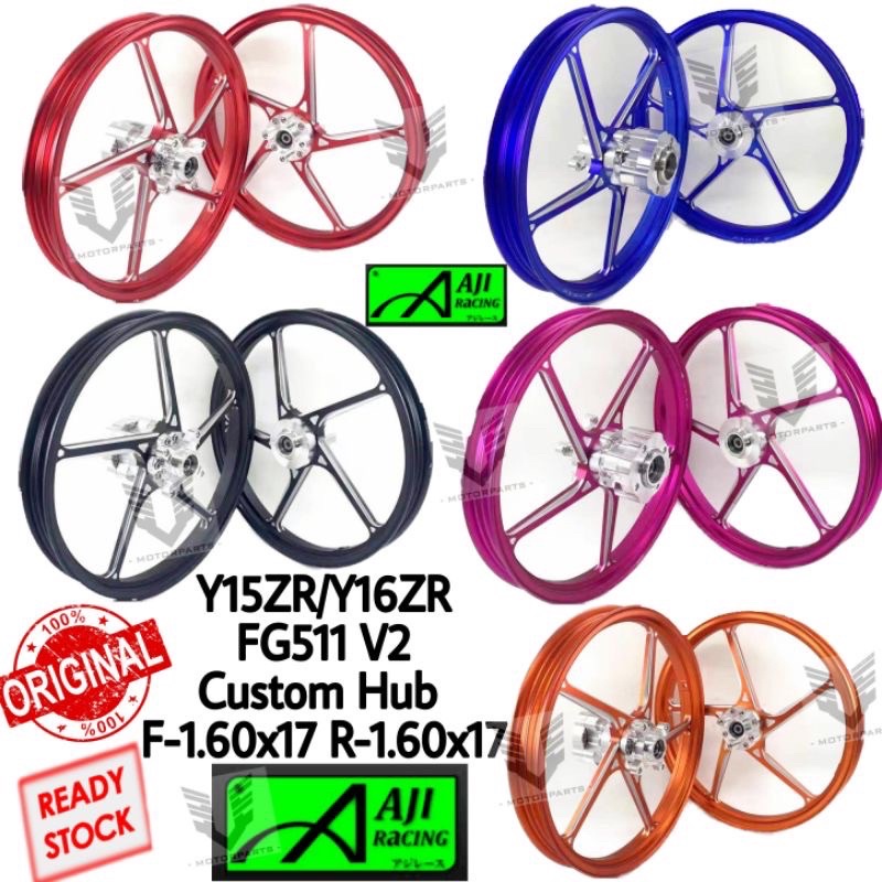 Yamaha Y15ZR V1 V2/Y16ZR Aji Racing FG511 Forged Sport Rim With Custom Hub FG 511 Sportrim Y15 ...